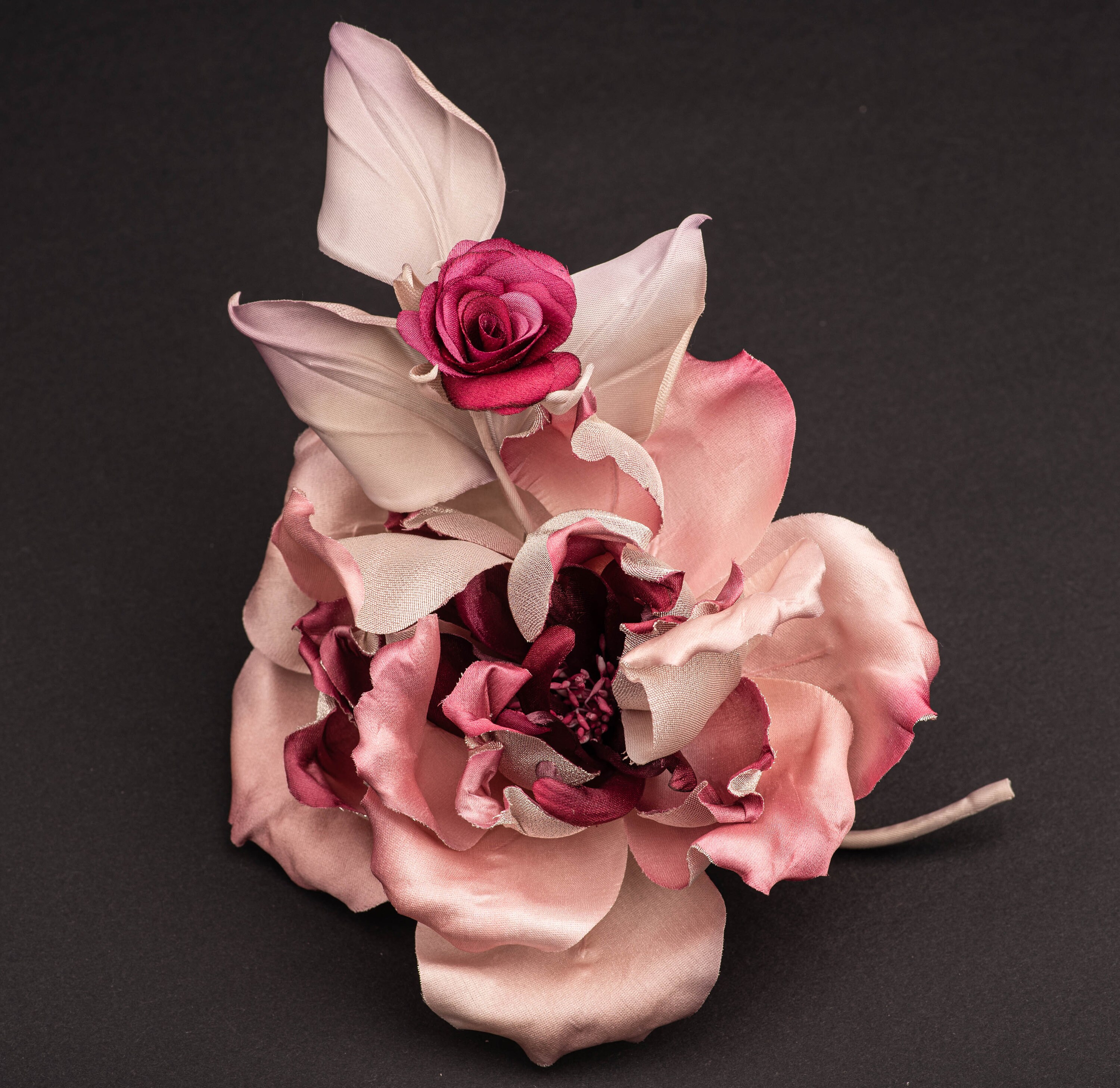 Silk Rose Brooch • Fabric Brooch • Silk Flower Pin – in 3 Variations - Etsy