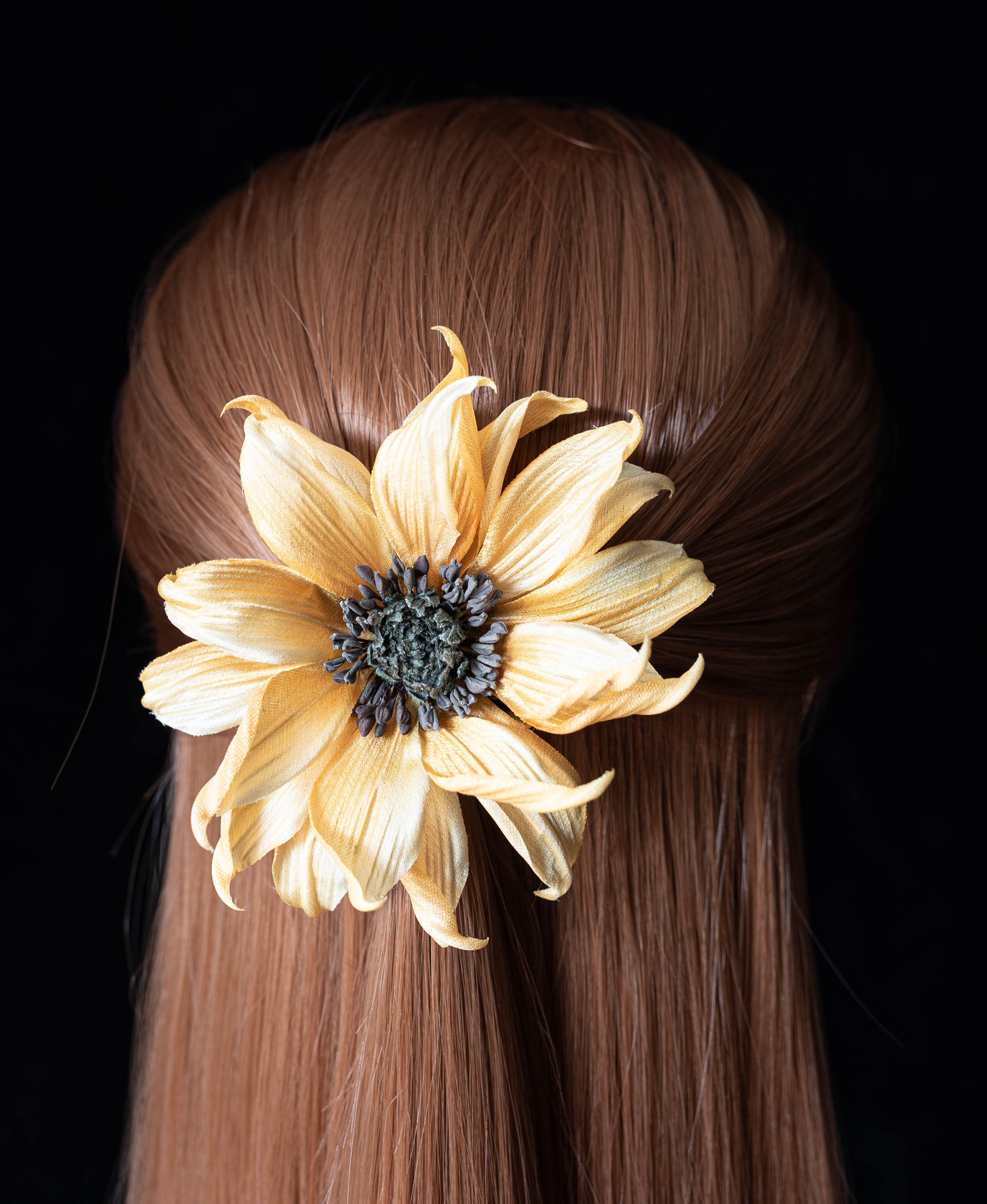 Sunflower Wedding • Floral Headpiece • Sunflower Brooch - Etsy