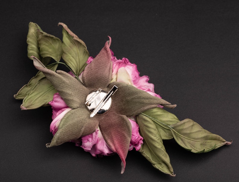 Extra Large Brooch as a Pink Flower Pin for Your Clothes or - Etsy