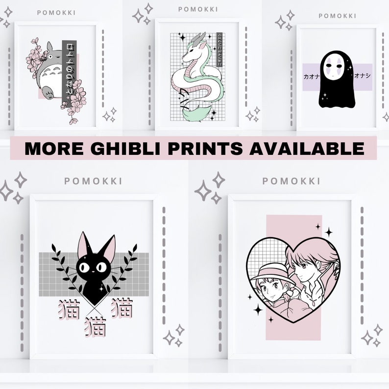 No Face Chibi Ghibli Inspired Cute Spirit Spirited Away Art Print Gift ...