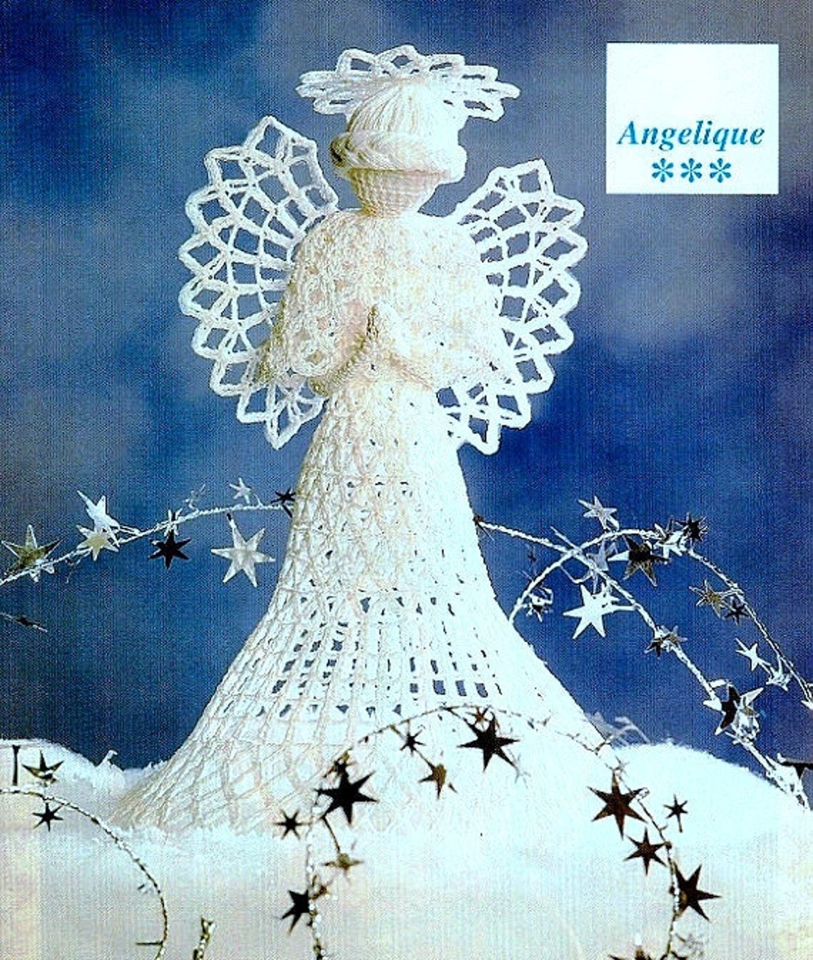 INSTANT DOWNLOAD PDF Vintage Crochet Pattern Tree Topper Angel - Etsy