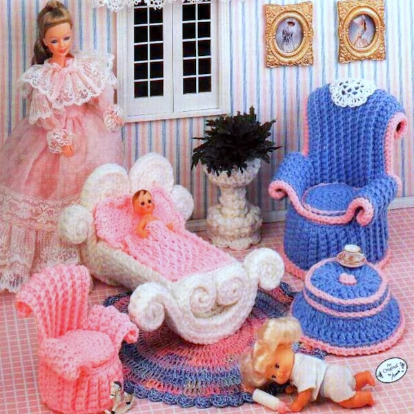 Toy Crib for Barbie - Etsy