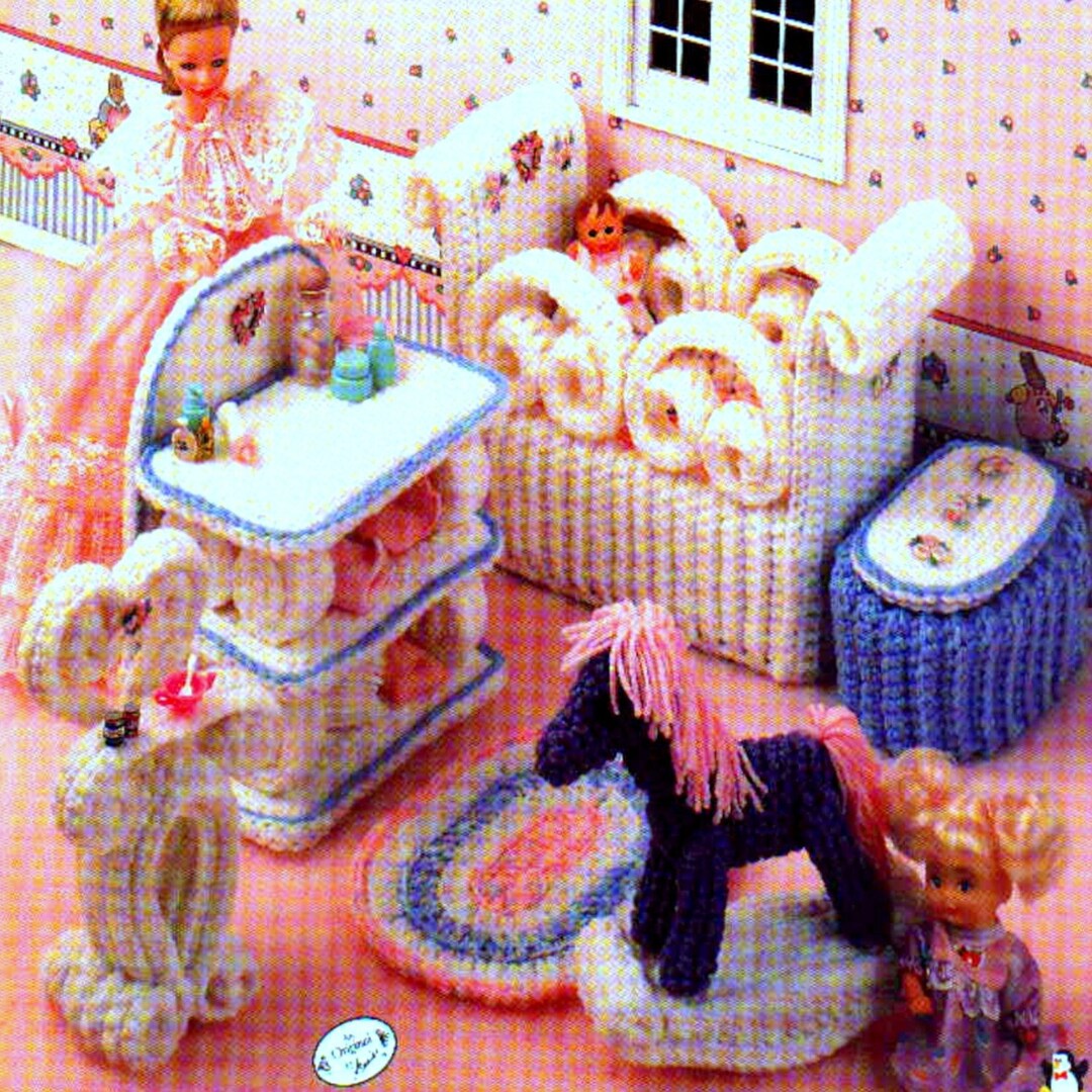 RETIREMENT SALE *** Vintage Crochet Pattern PDF Fashion Doll Home Decor ...