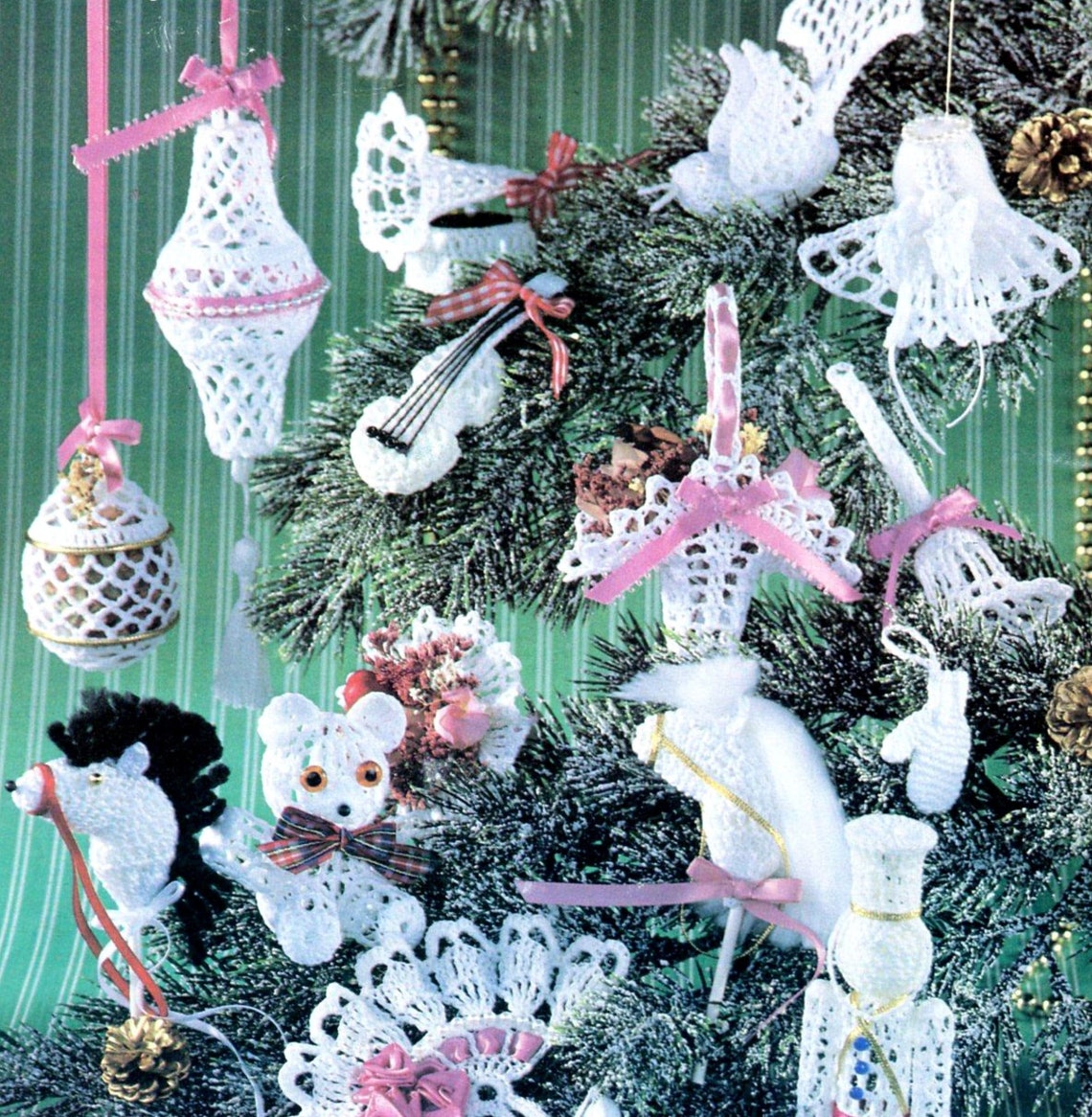 Vintage Crochet Pattern Victorian Ornaments Christmas Weddings - Etsy