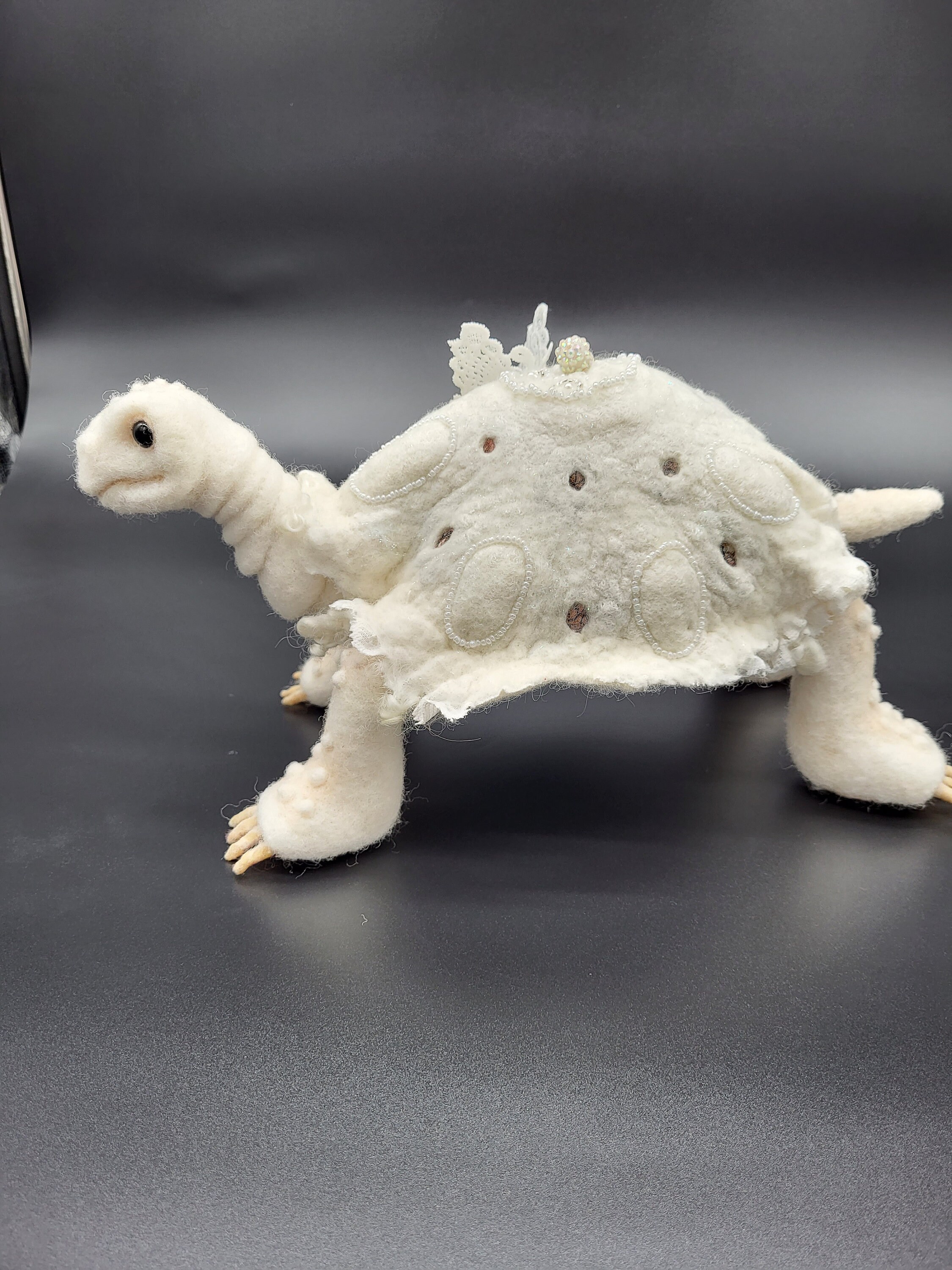 Needle Felt White Tortoise / Turtle - Etsy