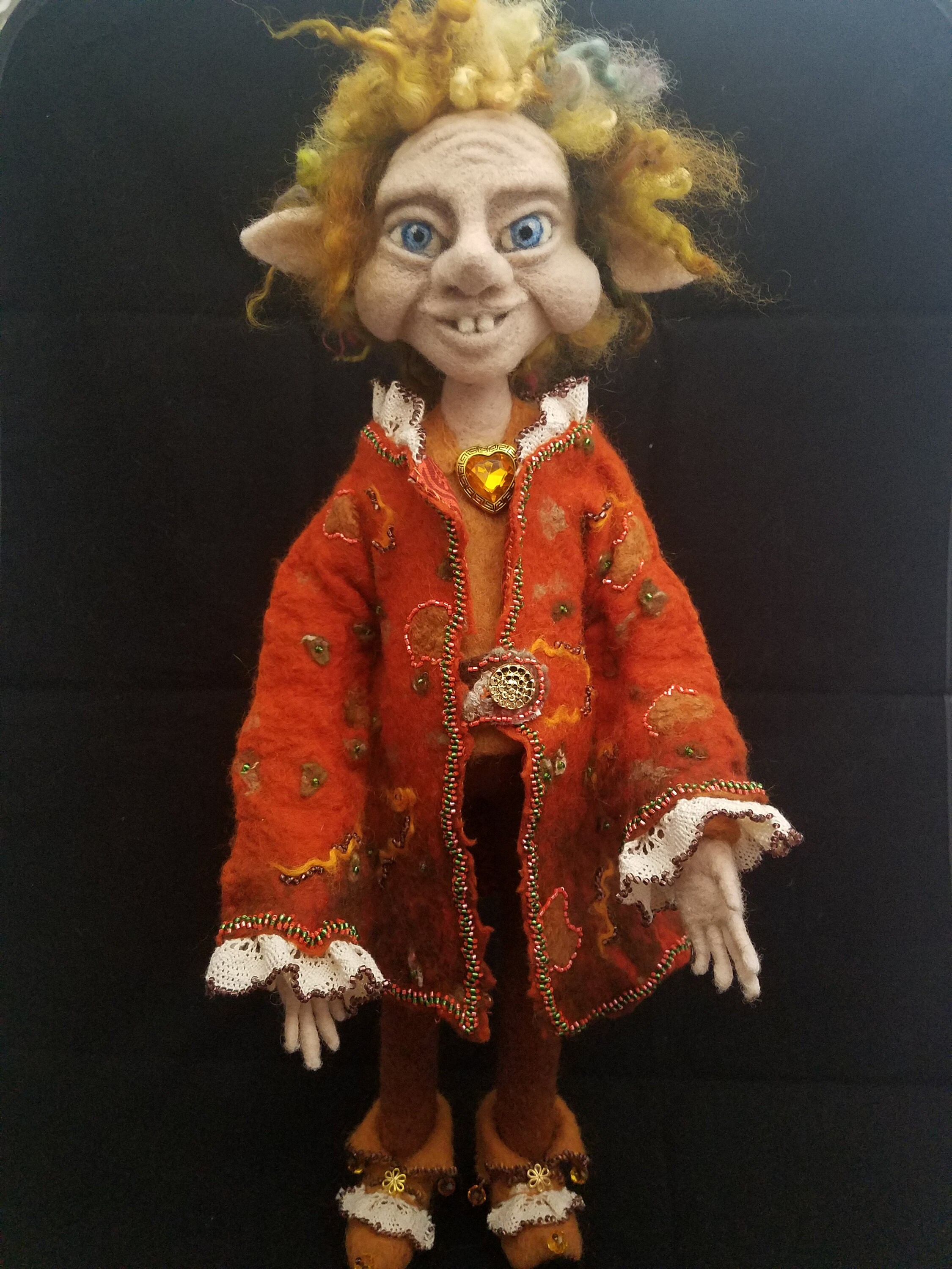 Needle Felted Elf/ Needle Felted Doll - Etsy