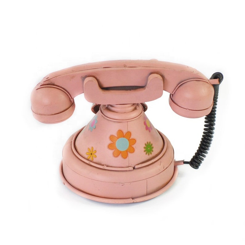 Miniature Handmade Pink Telephone - Etsy
