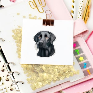 Black Lab Sticker - Etsy