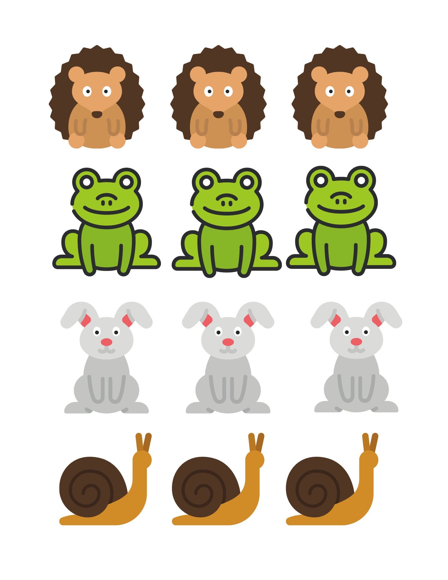 Spring Animal Stickers: Printable Planner Stickers (digital Download ...