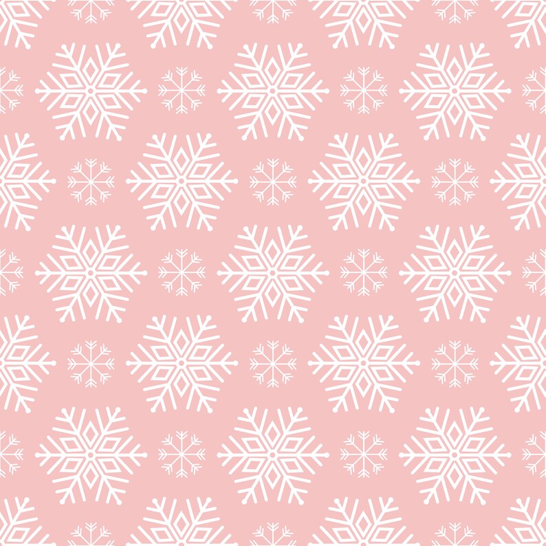 Digital Paper - Snowflakes Bundle - Etsy
