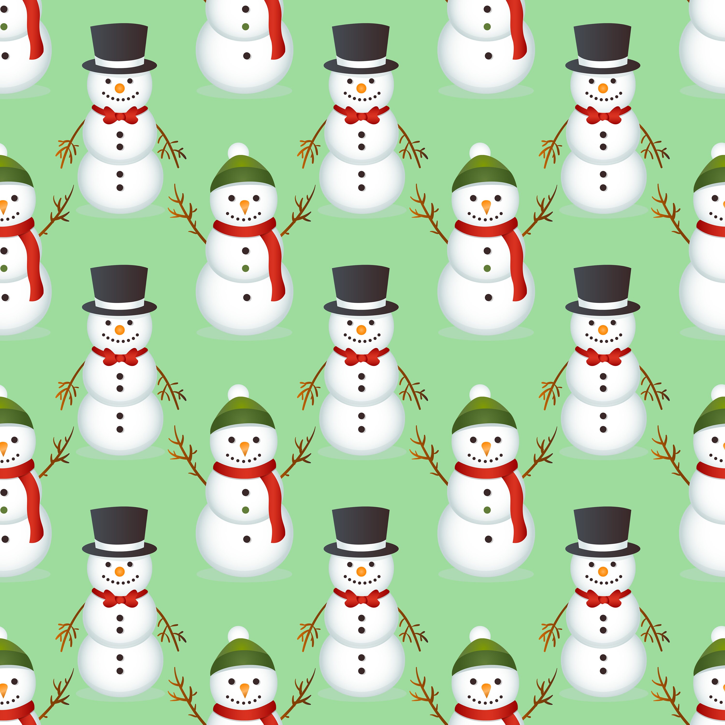 Snowman Digital Paper - Etsy