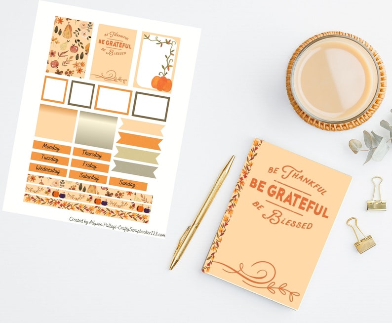 Printable Journal/planner Stickers US Letter Size Digital Download ...