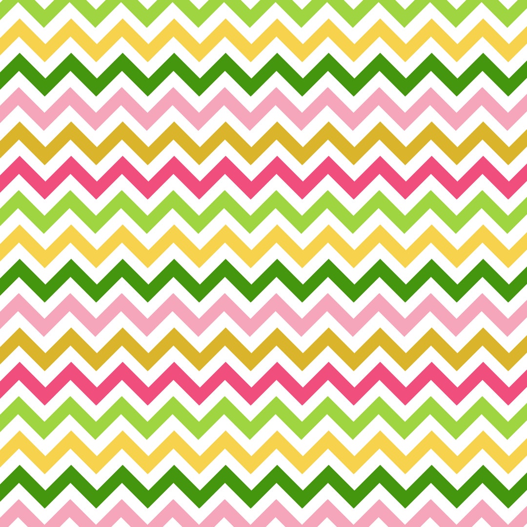 Zig Zag Colored Patterned Digital Paper - Etsy