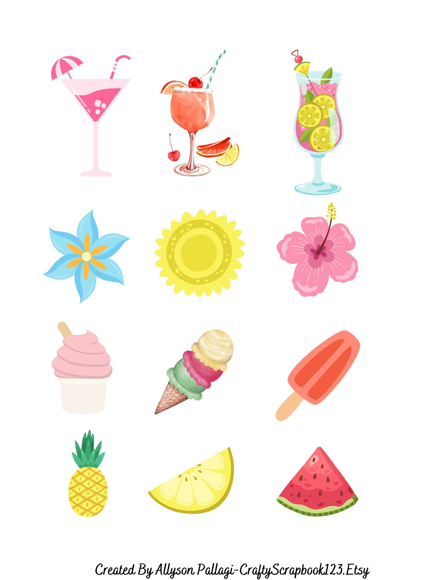 Printable Journal/planner Stickers US Letter Size Digital Download ...