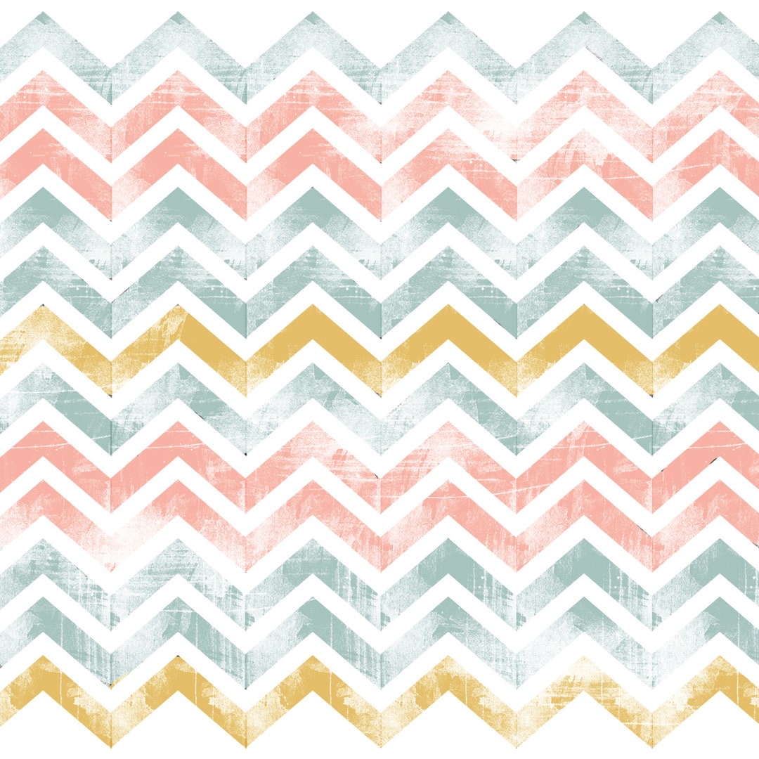 Digital Paper -boho Zig Zag Colored Pattern - Etsy