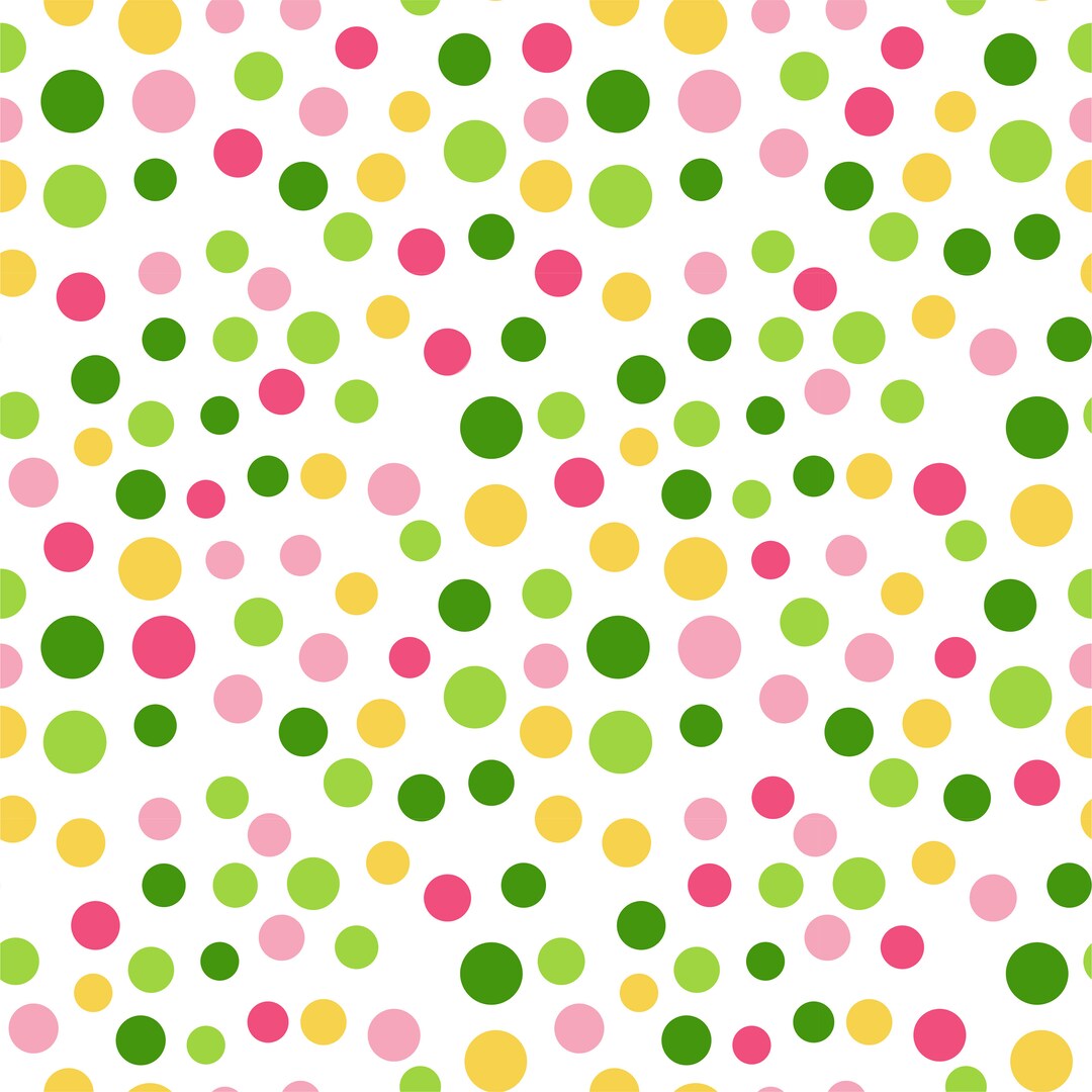 Colored Poka Dots Patterned Digital Paper - Etsy