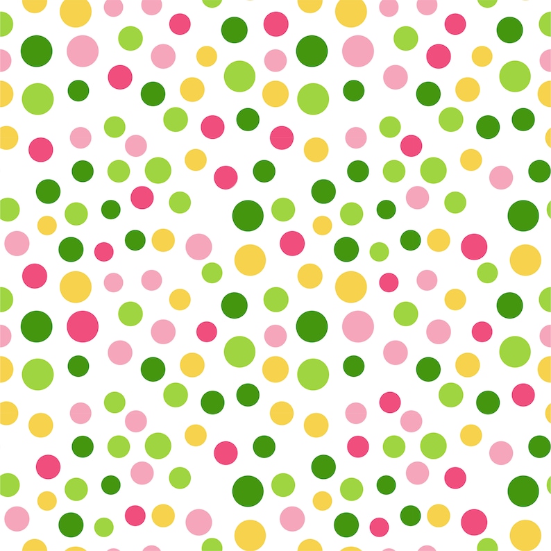 Colored Poka Dots Patterned Digital Paper - Etsy