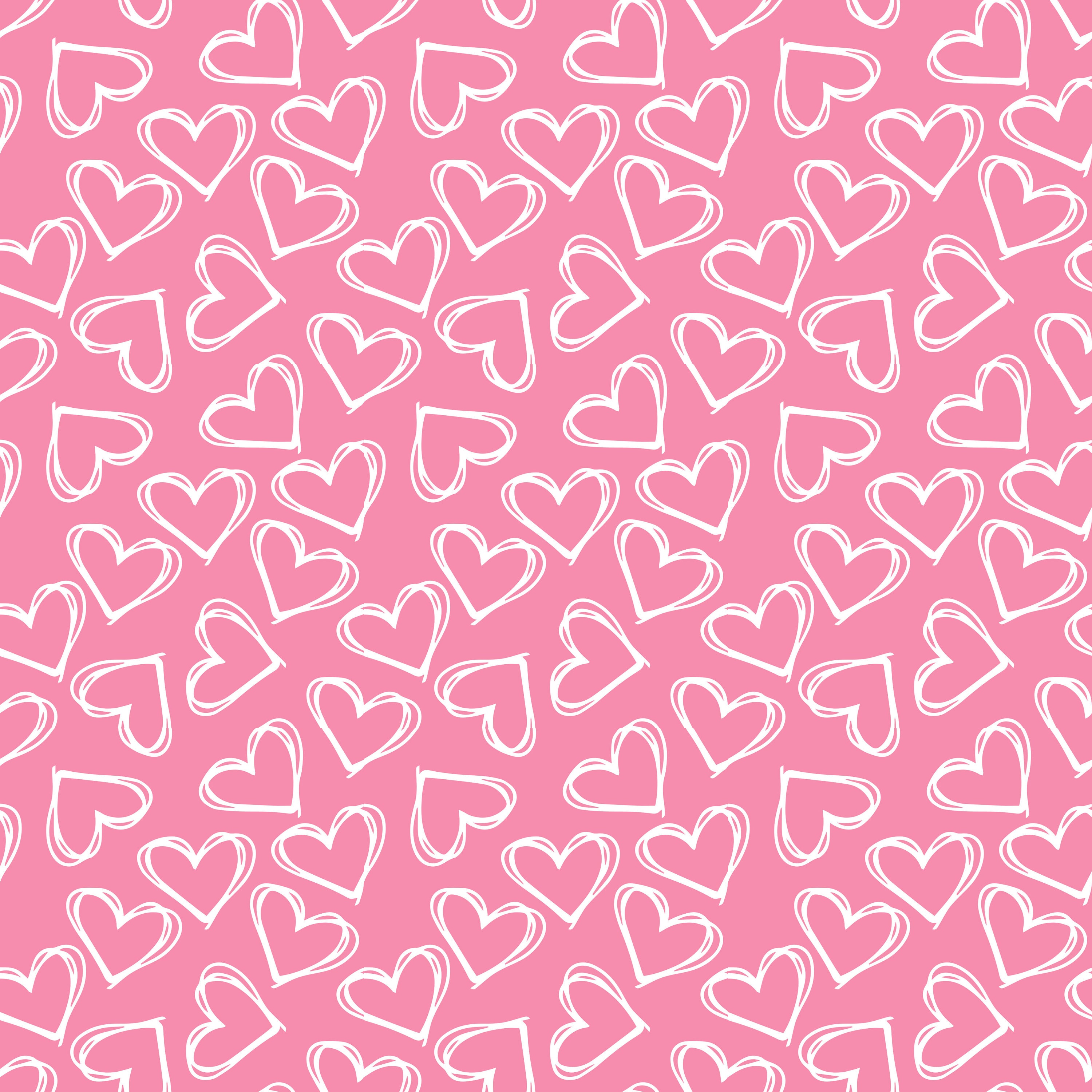 Stencil White Heart Patterned Digital Paper - Etsy