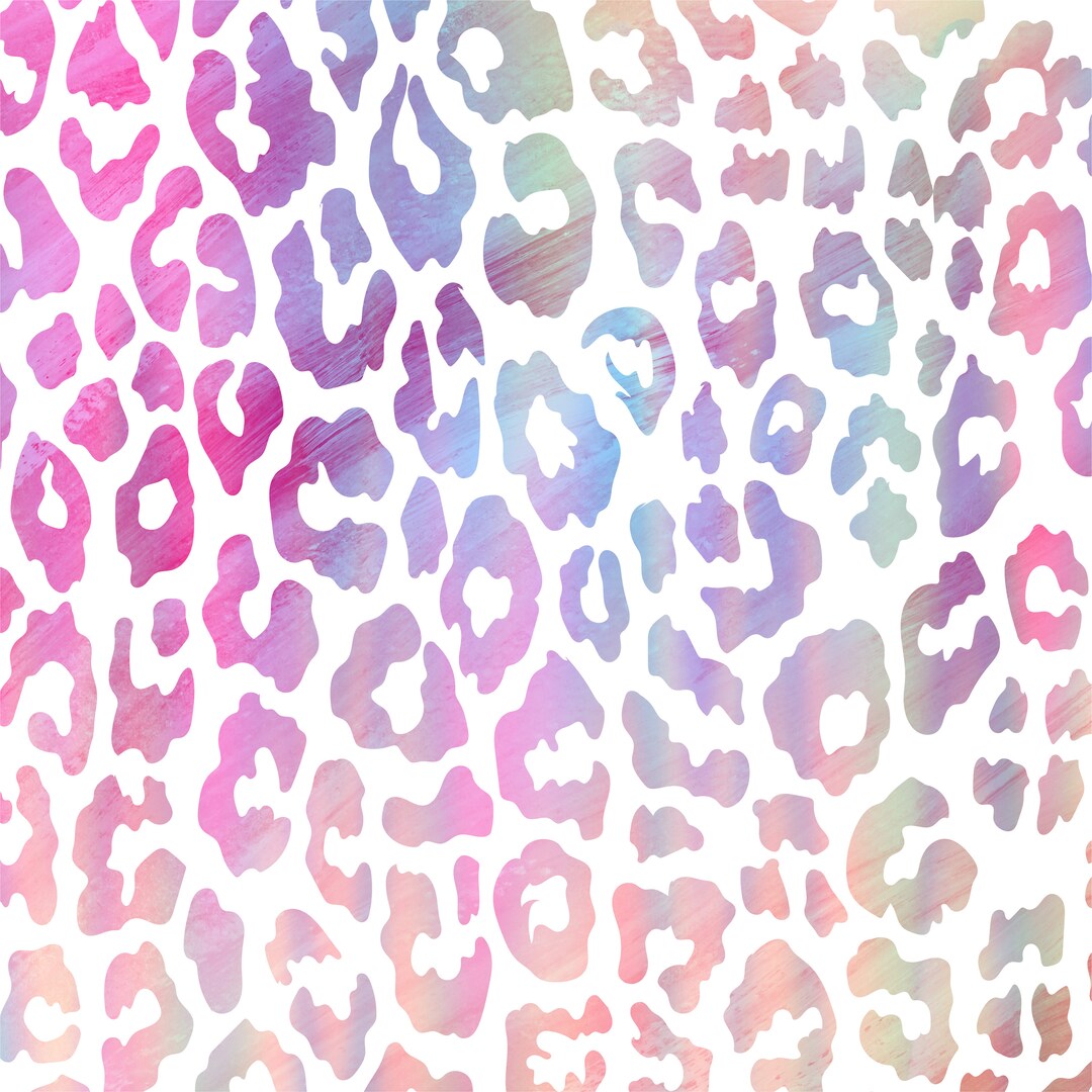 Color Leopard Digital Paper - Etsy