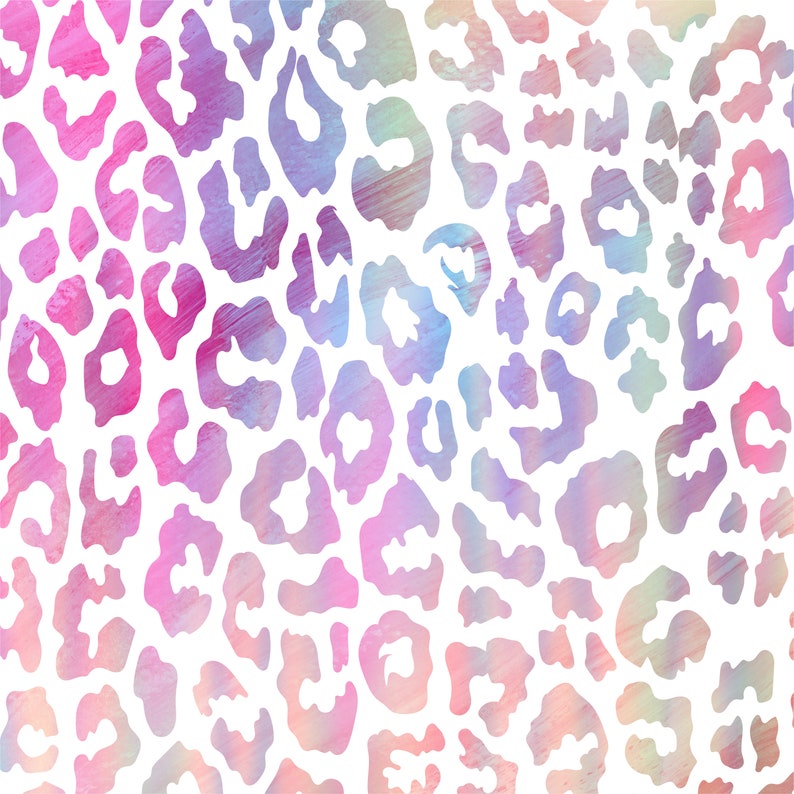 Color Leopard Digital Paper - Etsy