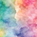 Rainbow Watercolor Digital Paper Bundle - Etsy