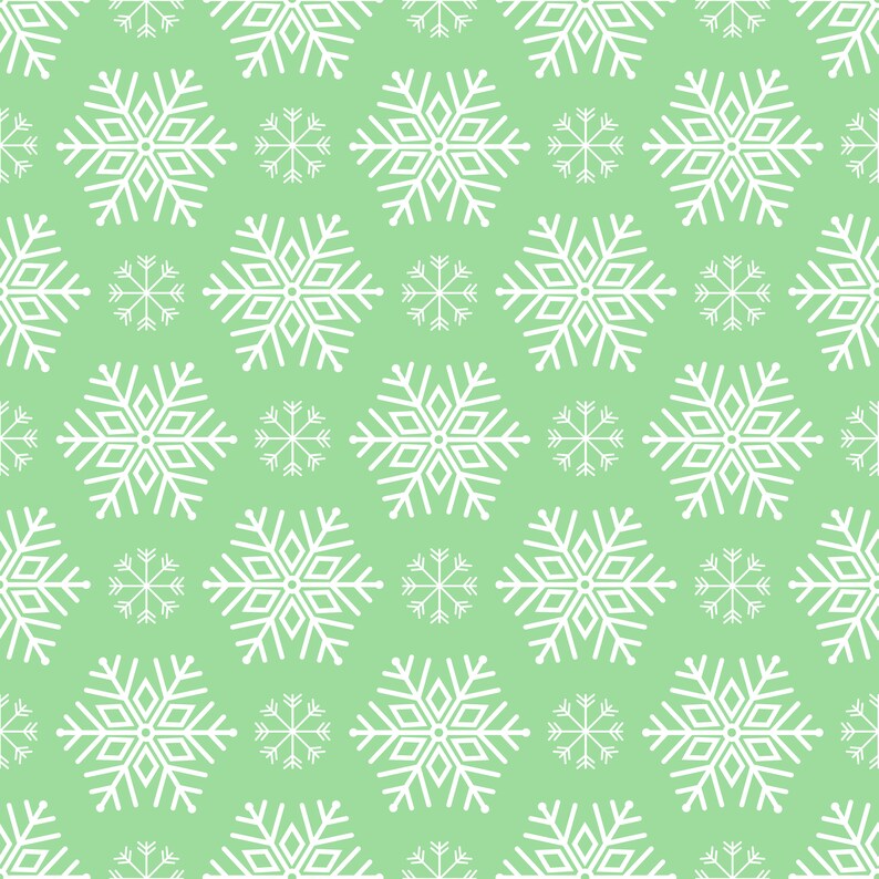 Digital Paper - Snowflakes Bundle - Etsy