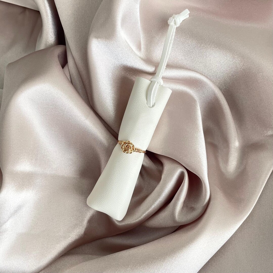 Wire Wrap Rose Ring Handmade Rose Ring Copper Wire Wrap Rings Cute ...