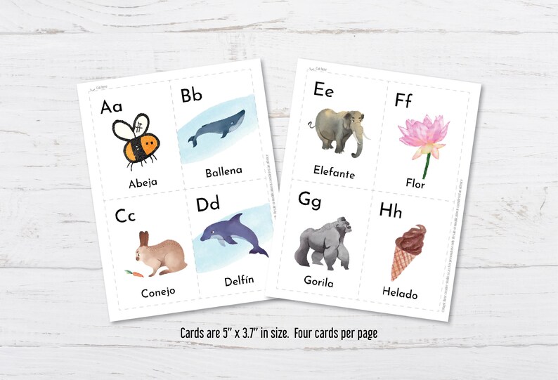 Tarjetas Del Abecedario Para Imprimir. ABC Minimalista, Acuarelas ...