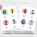 Numbers Printable Flashcards English and Spanish, Just Numbers ...