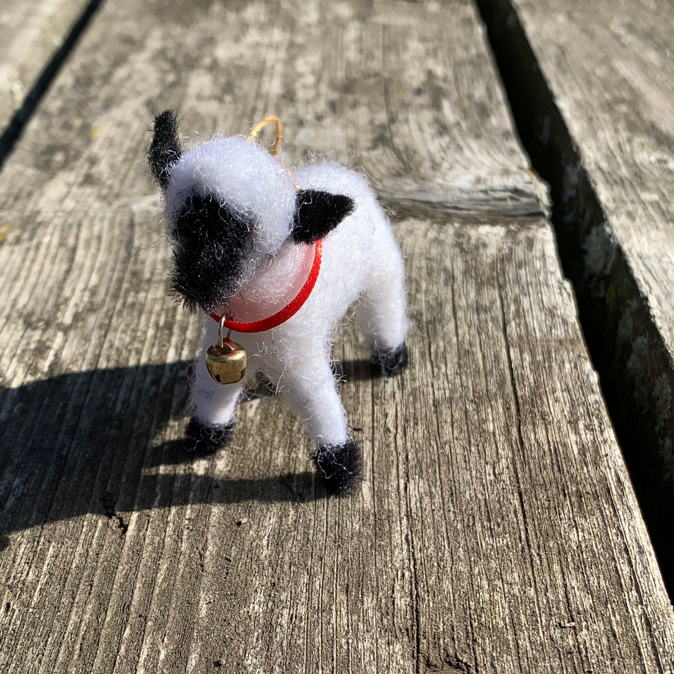 Needle Felted Sheep Ornament - Etsy