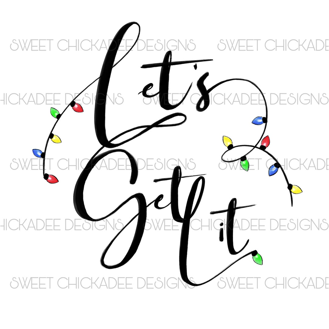 Let's Get Lit PNG Watercolor - Etsy