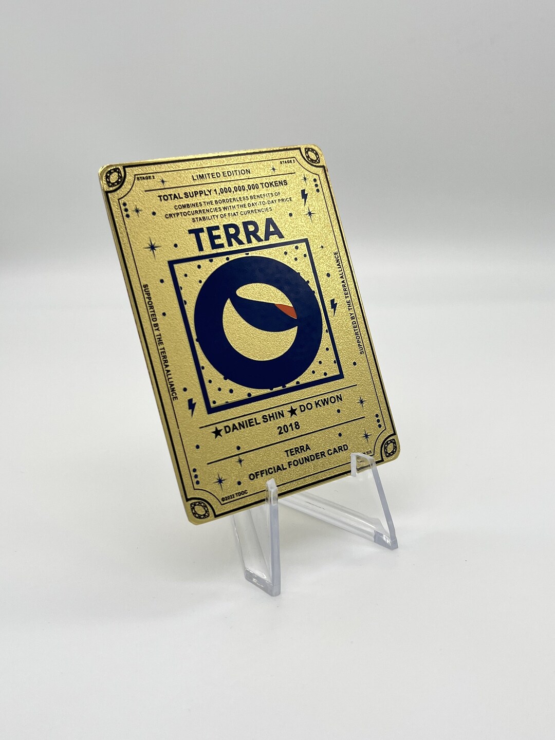 2023 Terra Cryptocurrency Founder Card Made of Stainless Steel / Gift ...
