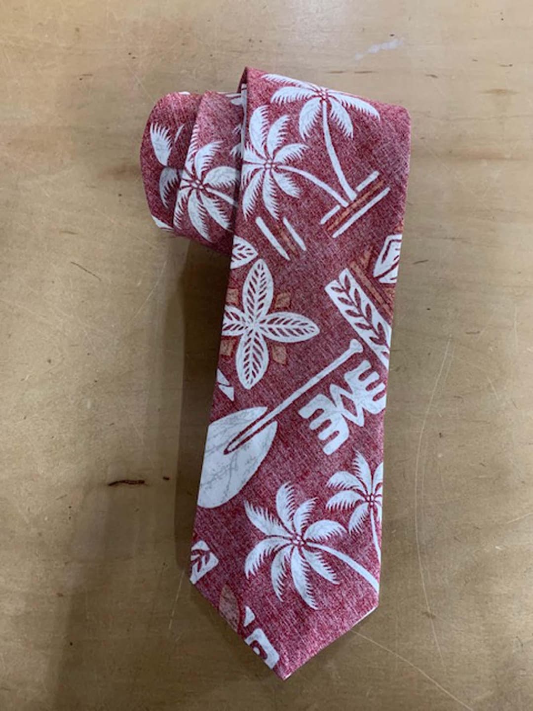 Hawaiian Neck Tie - Handmade in Hawaii | Traditional Print Men's Tie ...