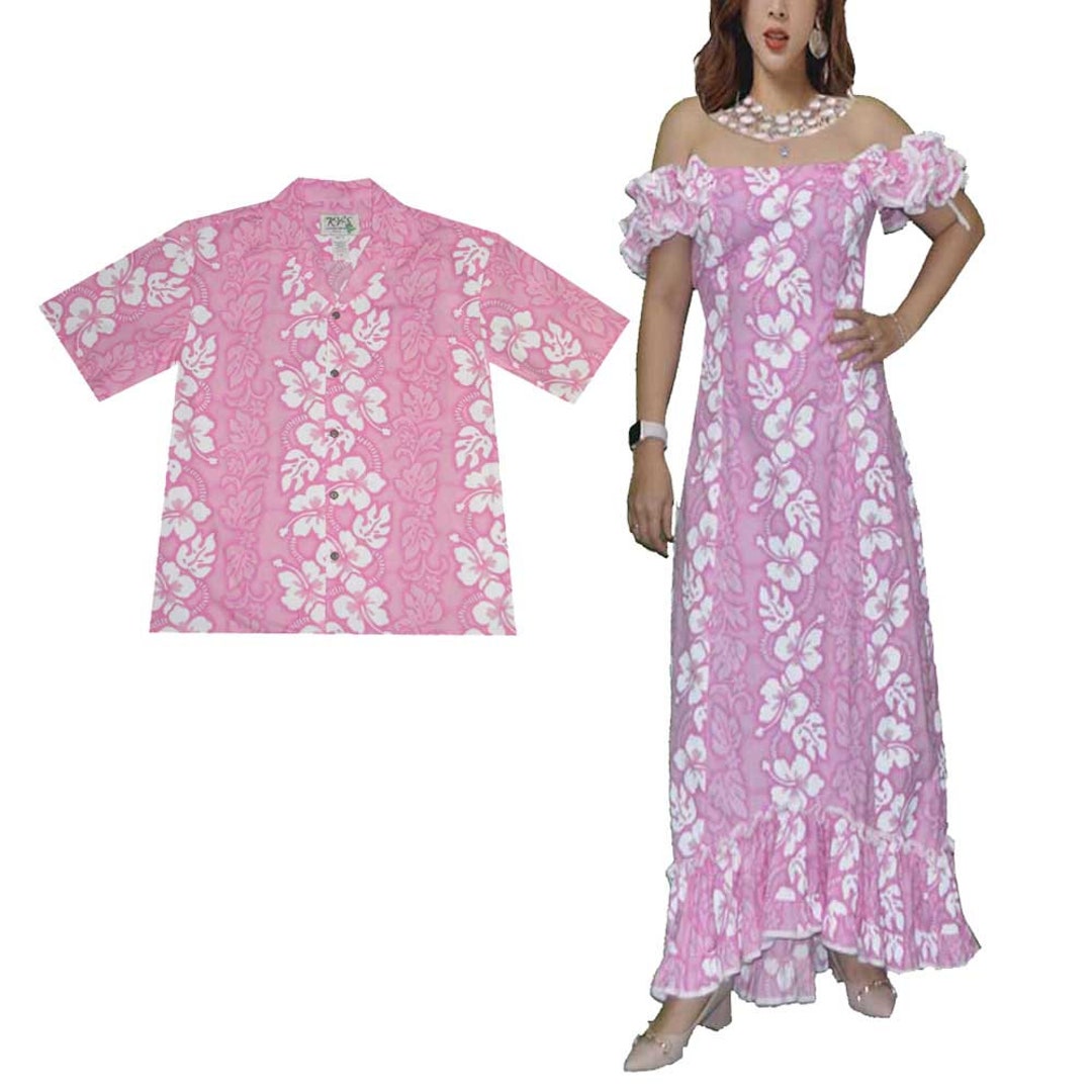 Traditional Hawaiian Muʻumuʻu Dress Made in Hawaii – White Hibiscus ...