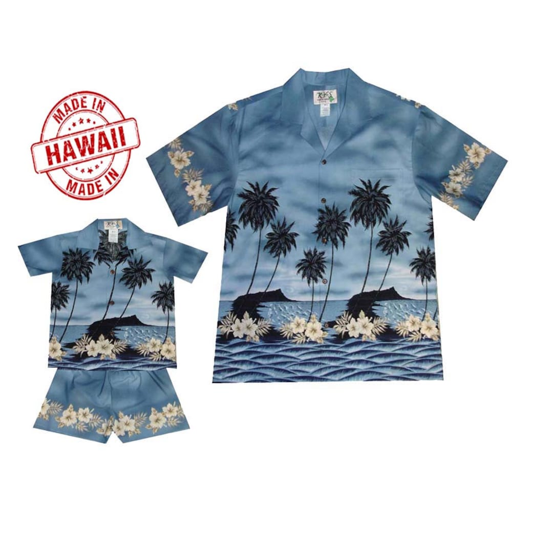 Daddy and Me Hawaiian Shirts Made in Hawaii | Father Son Matching | Dad ...