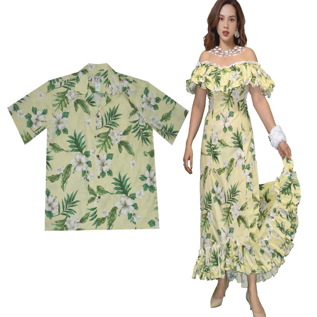 Handcrafted Couples Wedding Attire in Hawaii-traditional Muumuu Dress ...