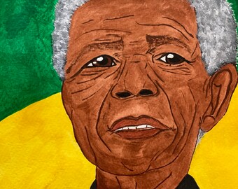 Nelson Mandela Mandala 38X38 - Etsy