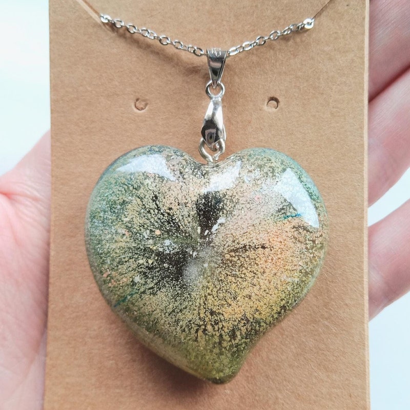 Resin Heart - Etsy