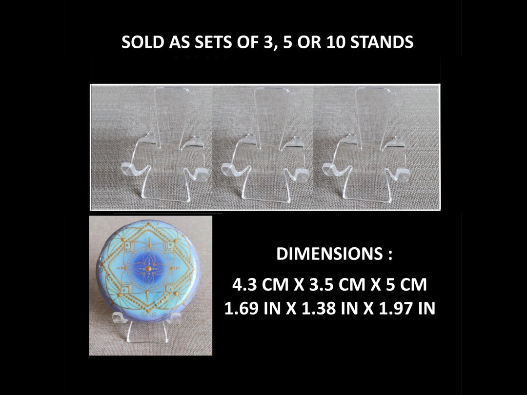 Rock Stand Set, Geode Display Holder Set, Clear Stand Holder Set, Shelf ...