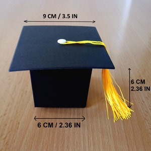 Graduation Cap Gift Box With 14 Different Tassel Colors Available, 3D ...
