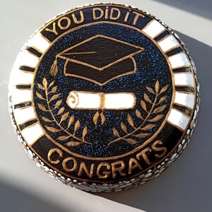 Painted Rock Graduation Wishes, Personalisable Graduate Gift, Painted ...