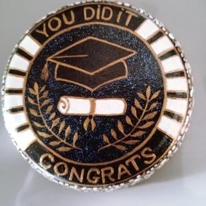 Painted Rock Graduation Wishes, Personalisable Graduate Gift, Painted ...