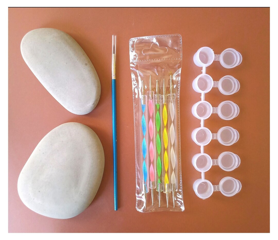 Rock Painting Kit Paint Your Own Rock Starter Kit Rock - Etsy UK