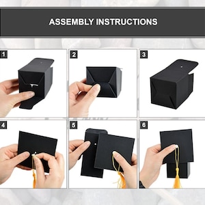 Graduation Cap Gift Box With 14 Different Tassel Colors Available, 3D ...