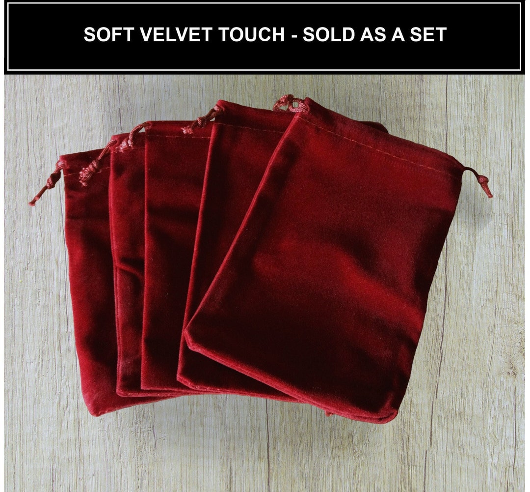 Large Velvet Pouches 10 X 15 Cm, Velvet Gift Bags, Perfect for ...