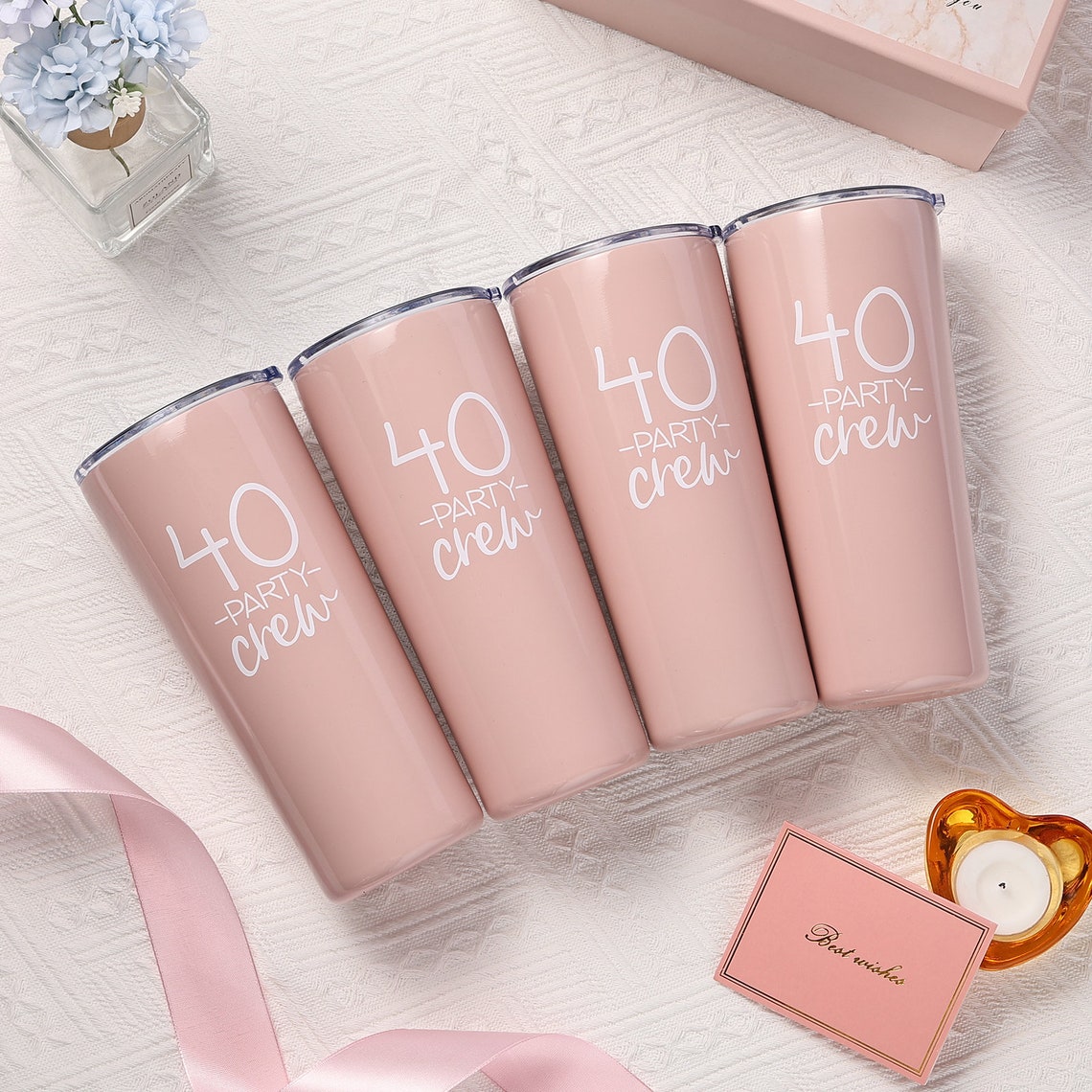 40th Birthday Tumblers - 40th Birthday Squad Tumblers - 40 Party Crew ...