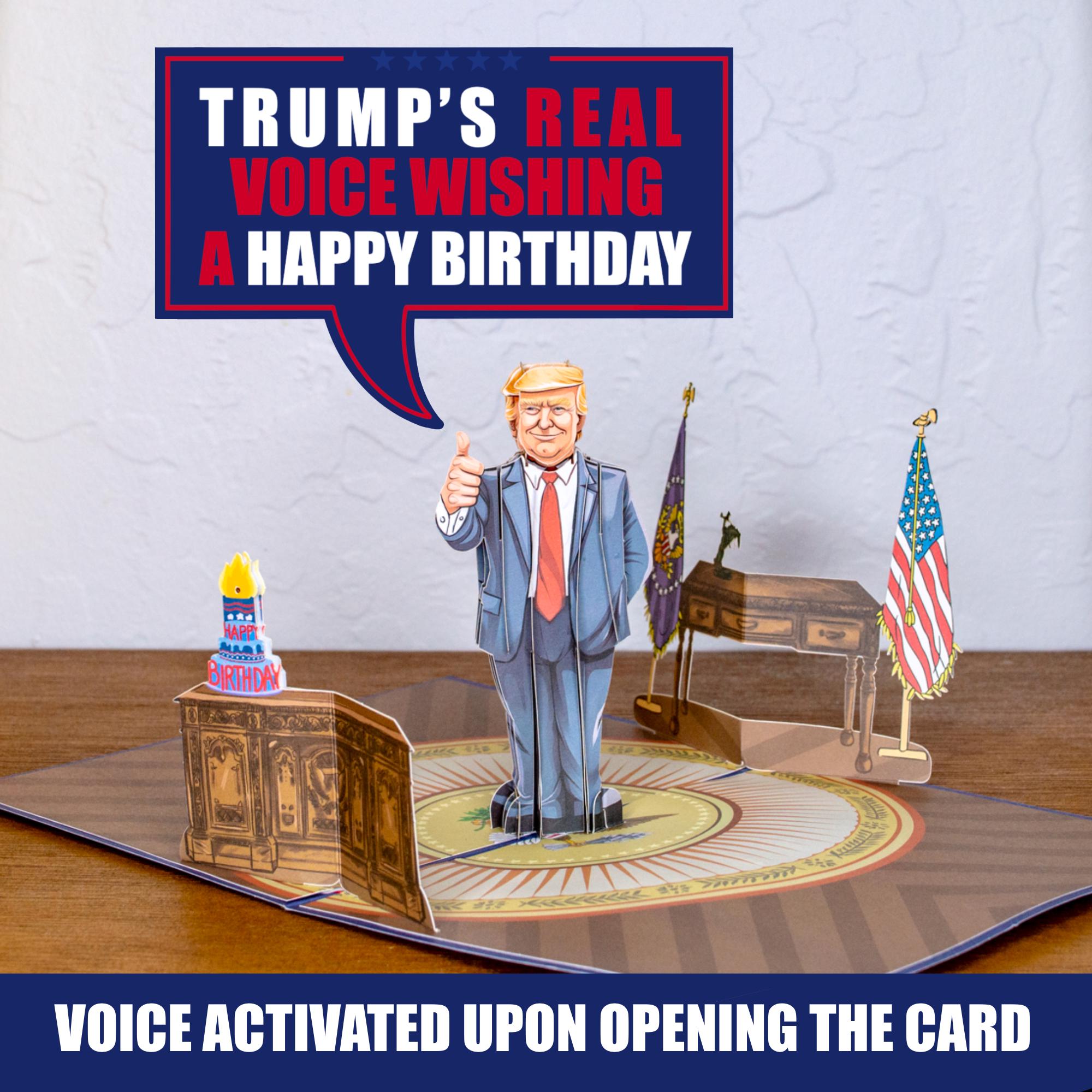 MAGA Trump Birthday Pop up Card With Light and Sound Says Happy ...