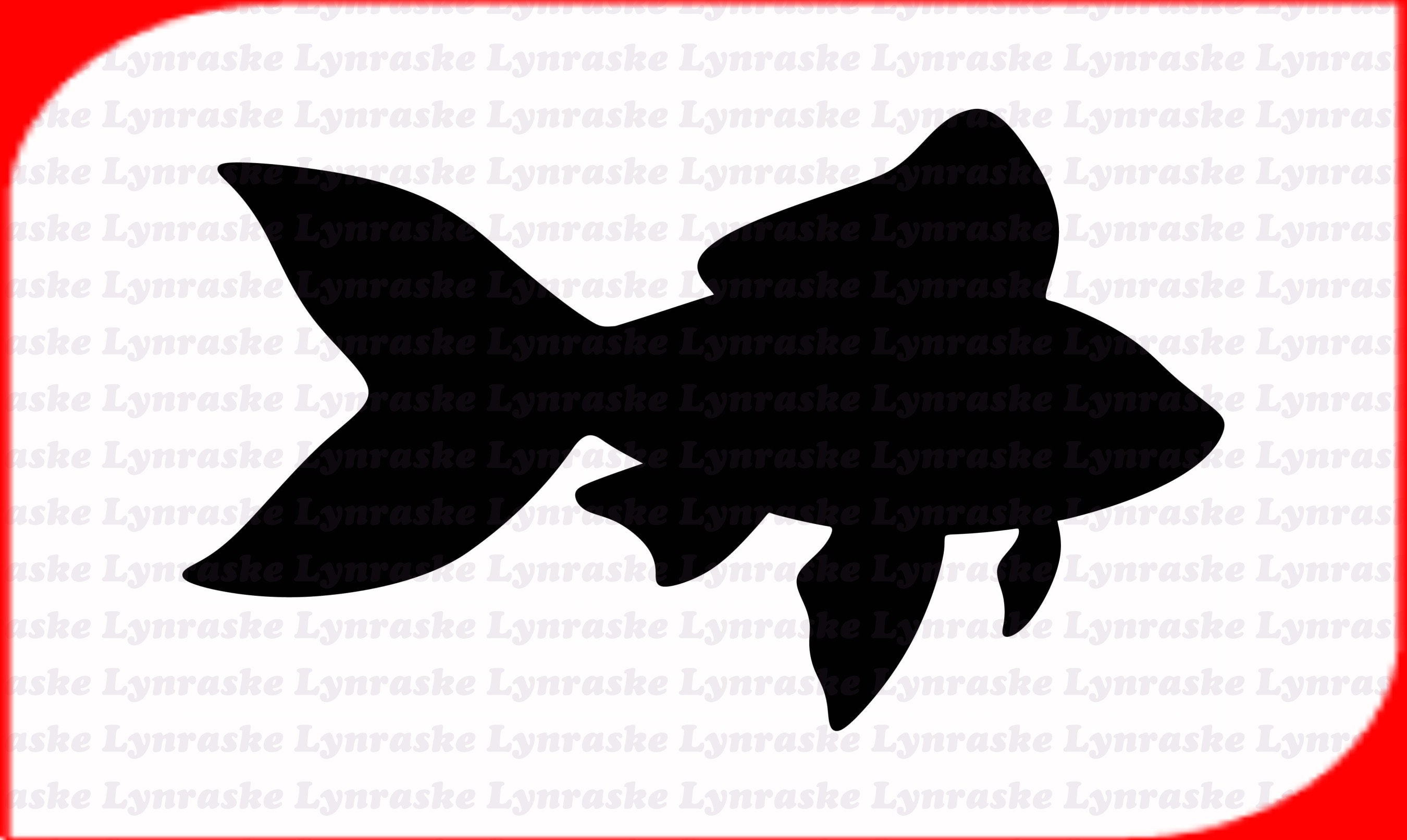 Fisch Silhouette SVG, Svg, Dxf, Cricut, Silhouette geschnitten Datei ...