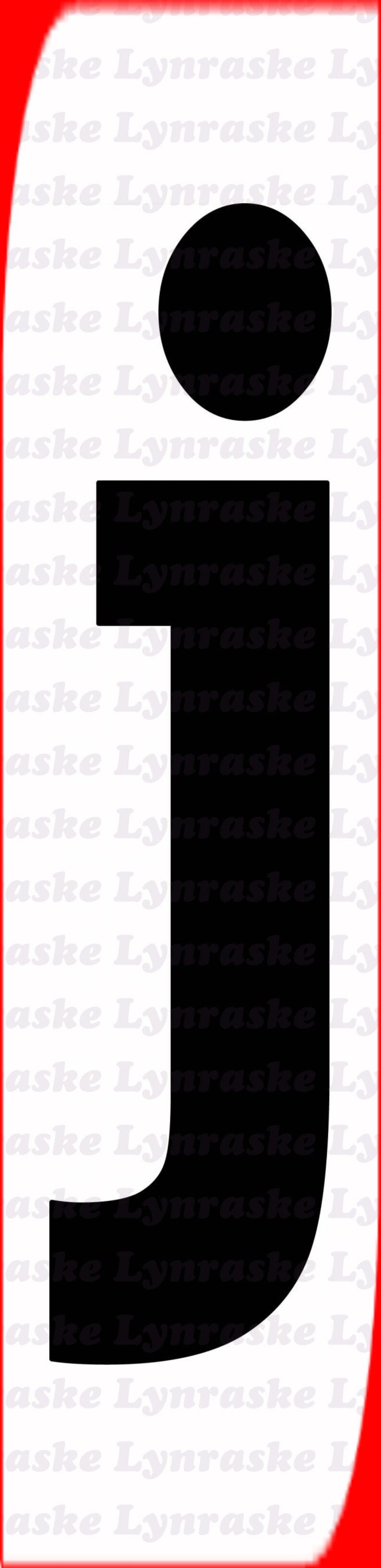 Letra minúscula J Silhouette SVG, svg, dxf, Cricut, Silhouette Cut File ...