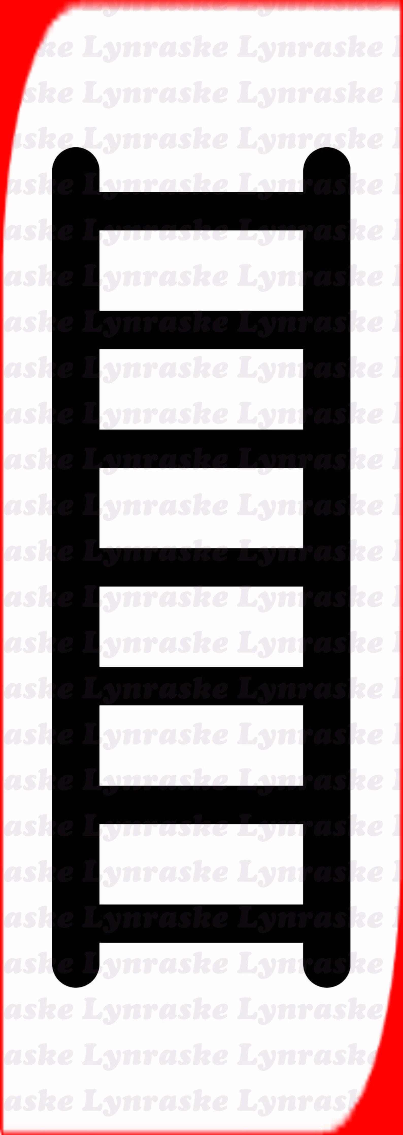 Ladder Silhouette SVG, Svg, Dxf, Cricut, Silhouette Cut File, Instant ...